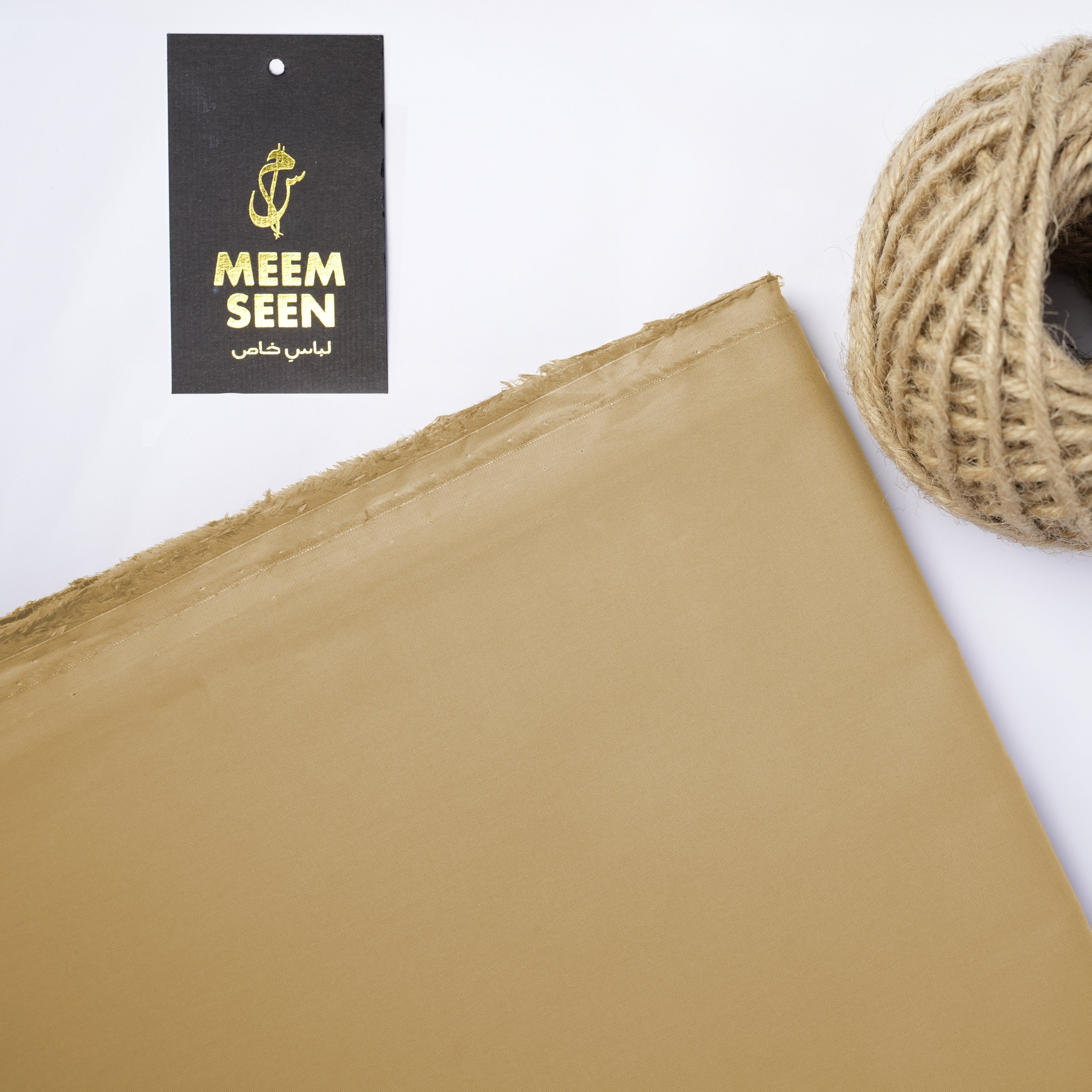 Delicate Mustard Pima Cotton Fabric | Meem Seen Fabrics
